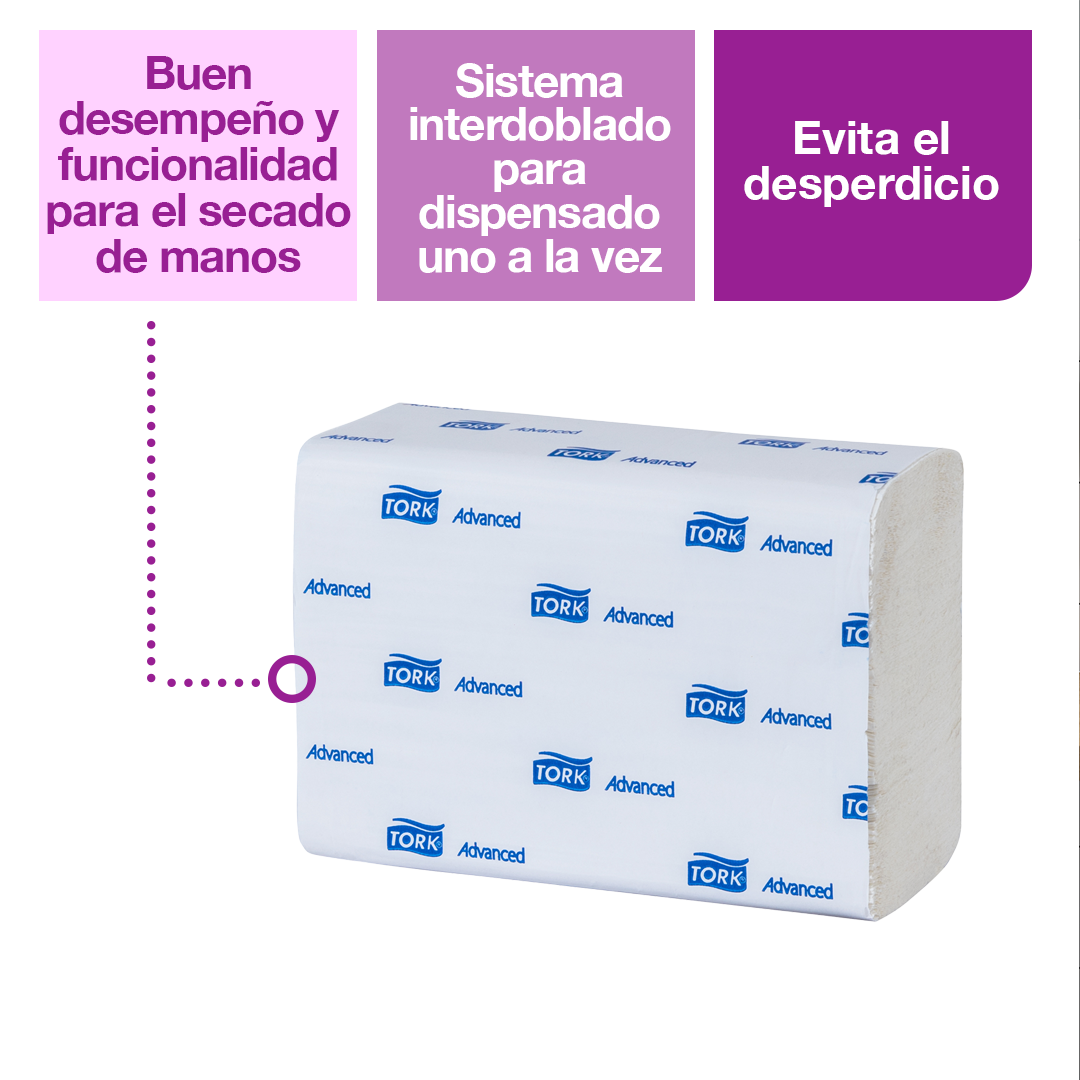 TORK Advanced Toalla Interdoblada 12/250's HD – B2B Tork